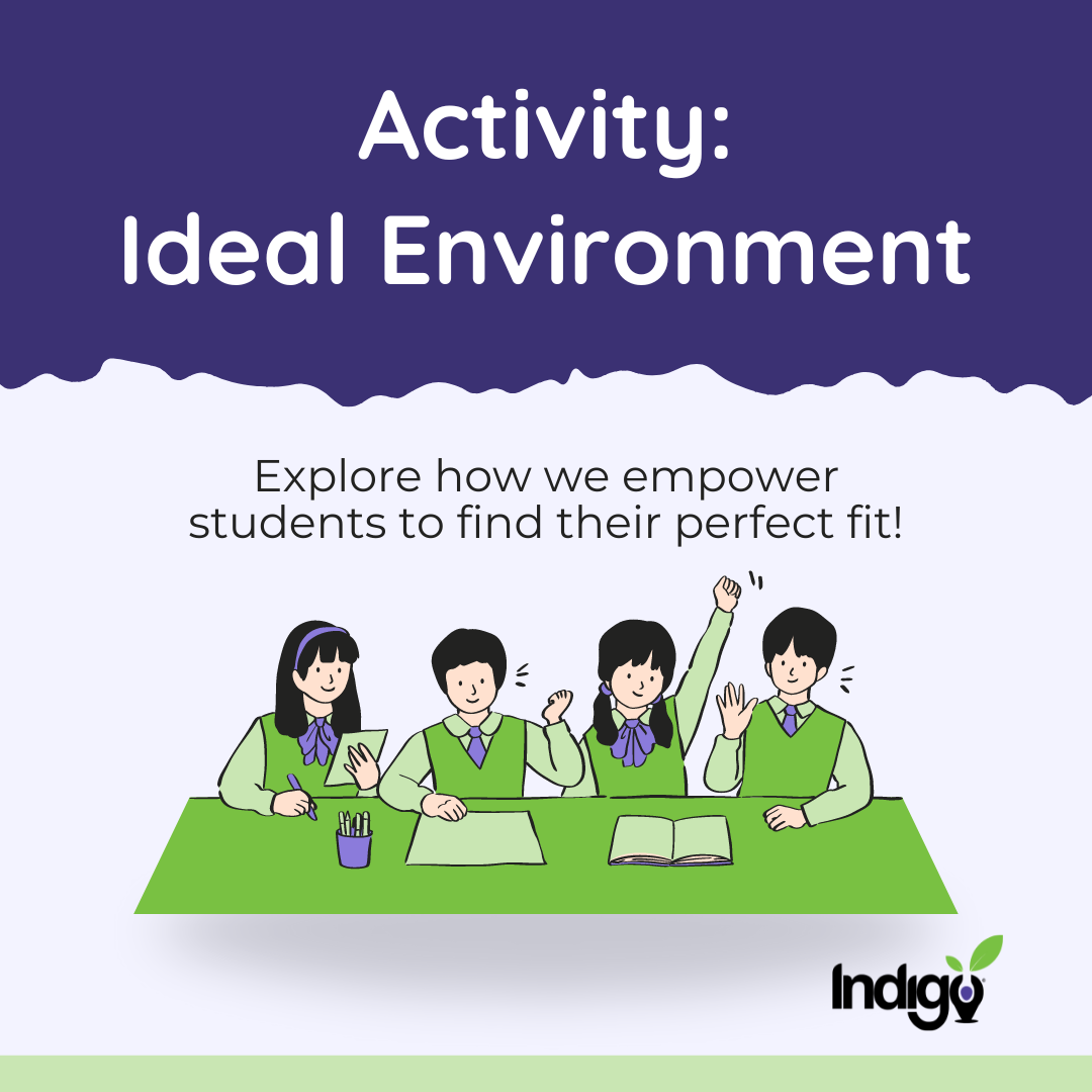 Activity: Ideal Environment - Indigo Education Company Activity: Ideal Environment - Indigo Education Company